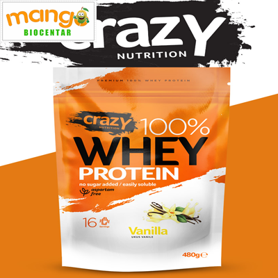 Crazy whey protein vanila 480g