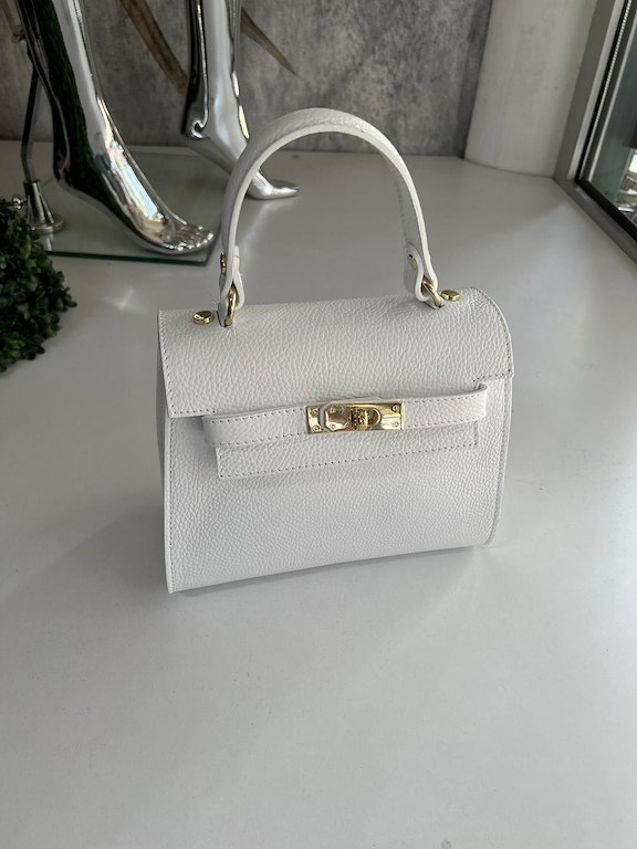 Kožna torba 02 – Prirodna koža, bela