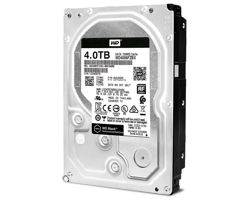4TB 3.5 inča SATA III 256MB 7.200rpm WD4005FZBX Black outlet