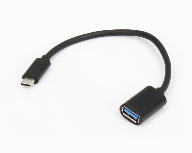 Adapter USB 3.0 (F) – USB 3.1 Tip C (M) – OTG 0.15m crni