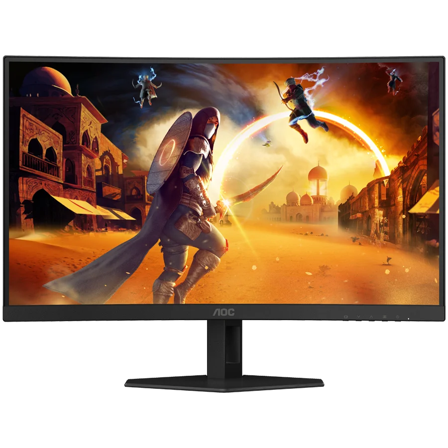 AOC Monitor Gaming C27G4ZXE Curved 27″ FAST VA, 16:9, 1920×1080, 280Hz, 0.3ms, 300 cd/m2, 4000:1, 2xHDMI, DP, Adaptive Sync, Tilt, Black-Red, VESA 3y