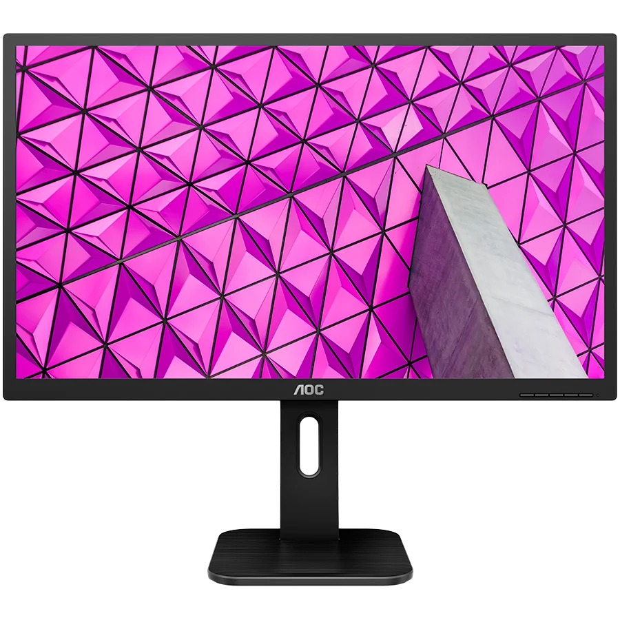 AOC Monitor LED 24P1 PRO (23.8“, 16:9, 1920×1080, IPS, 250 cd/m², 1000:1, 50M:1, 5 ms, 178/178°, VGA, DP, HDMI, DVI, 4 x USB 3.0, Audio OUT, Speakers, Tilt: -5/+35°, Swivel, Tilt, H. Adjust, VESA,...