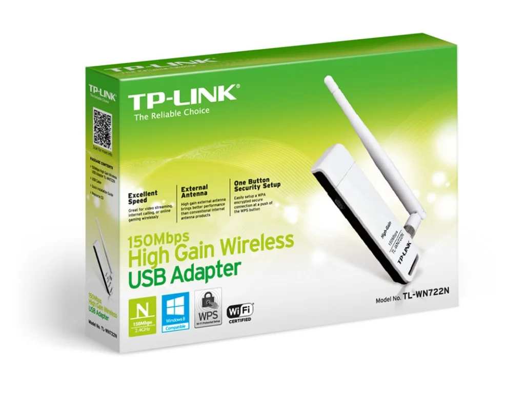 Bežicni adapter TP-LINK TL-WN722N Wi-Fi/N150/150Mbps/eksterna antena