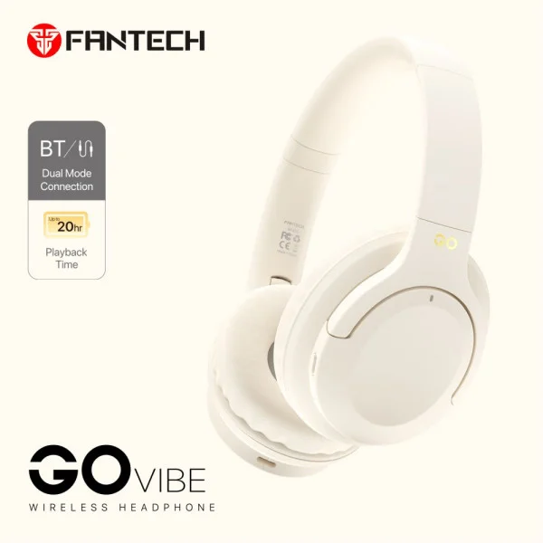 Bluetooth slušalice Fantech GO Vibe WH05 bež