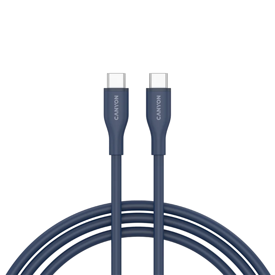 CANYON cable CC60SC10 C-C 60W 1m Silicon Dark blue