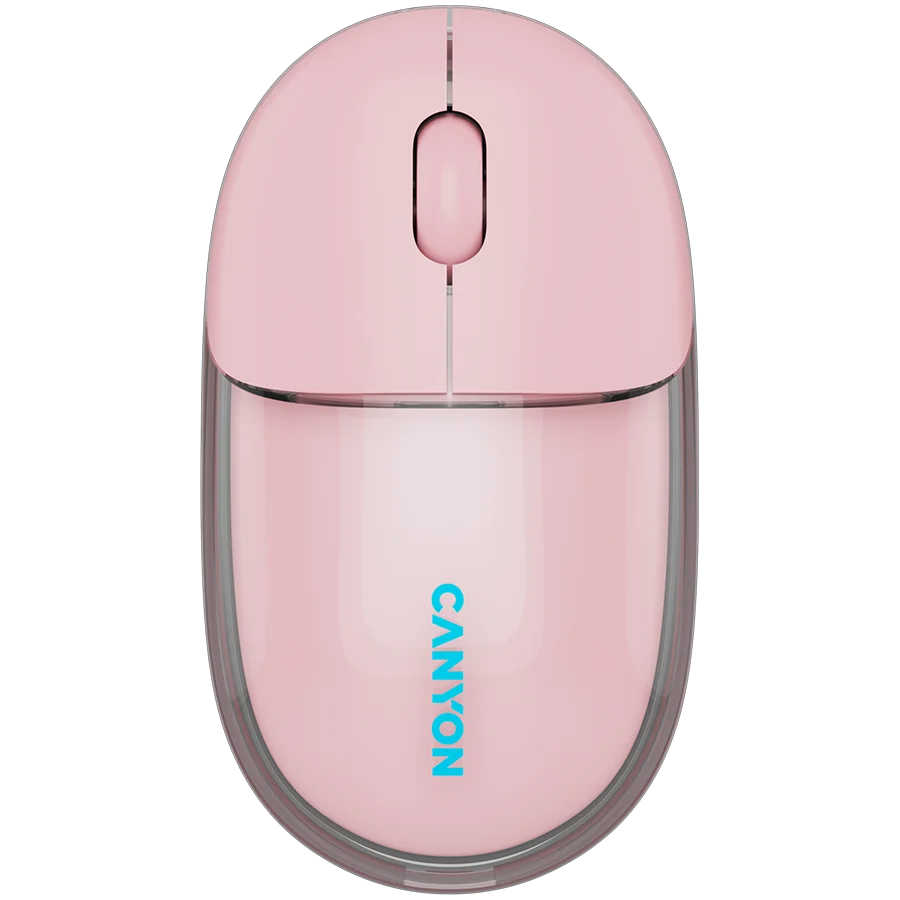 CANYON mouse OnClick 24 BT/ Wireless Transparent/Pink