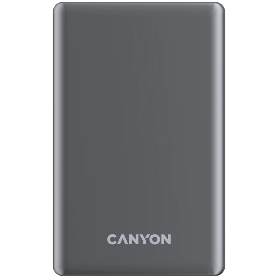 CANYON power bank OnPower 505 slim Magnetic 5000 mAh PD20W Dark Grey