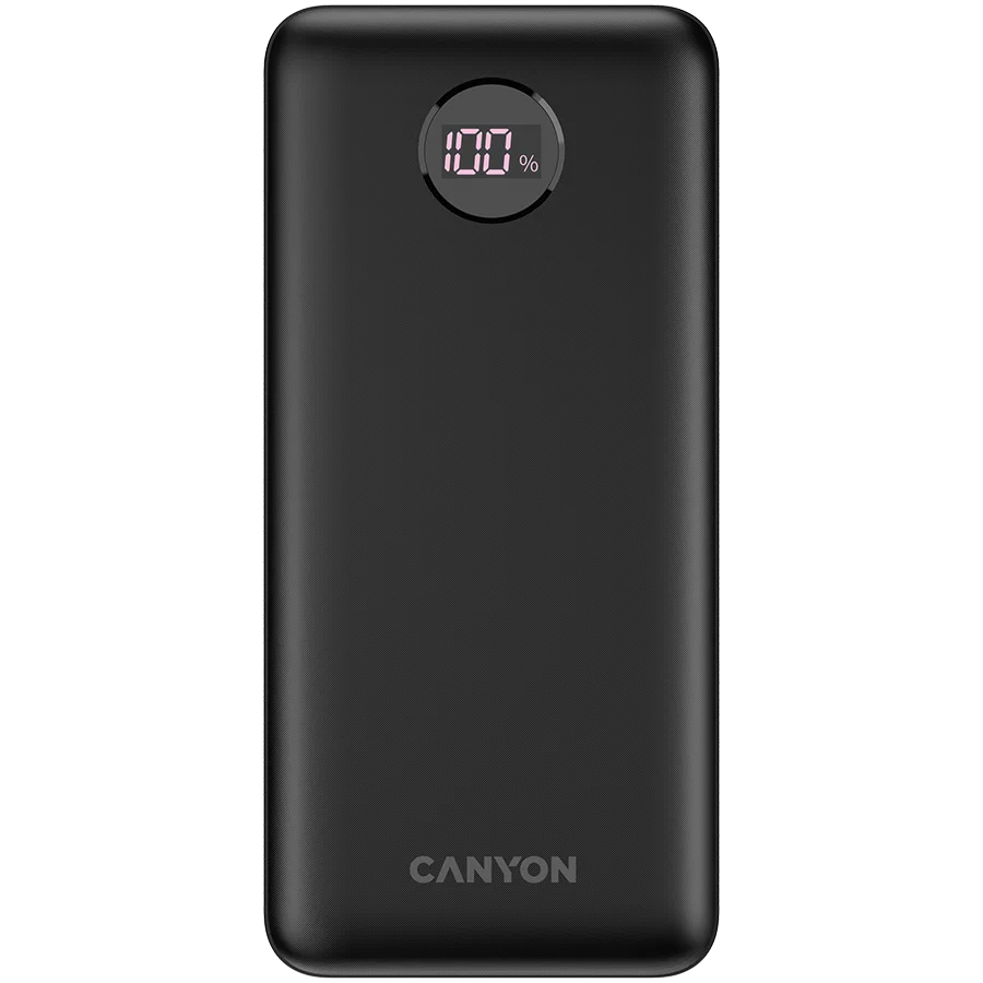 CANYON power bank PB-2002 LED 20000 mAh PD 20W QC 3.0 Black