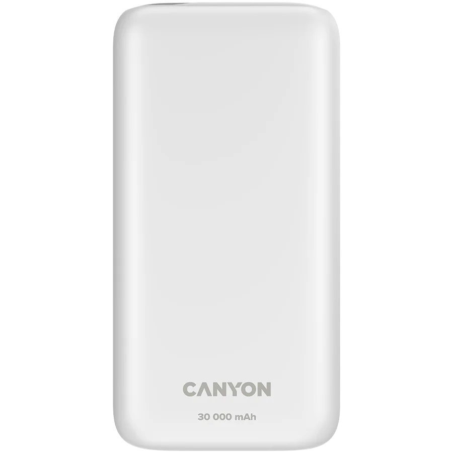 CANYON power bank PB-301 LED 30000 mAh PD 20W QC 3.0 White