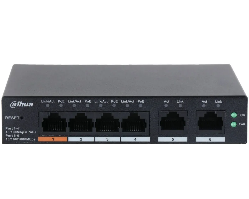 CS4006-4ET-60 6-Port Cloud Managed Desktop Switch with 4-Port PoE