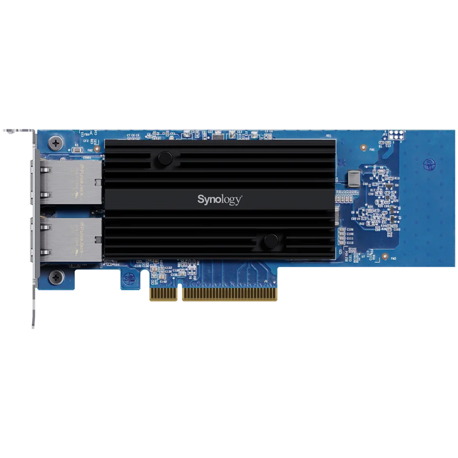 Dual-port 10GbE 10GBASE-T add-in card for Synology systems
