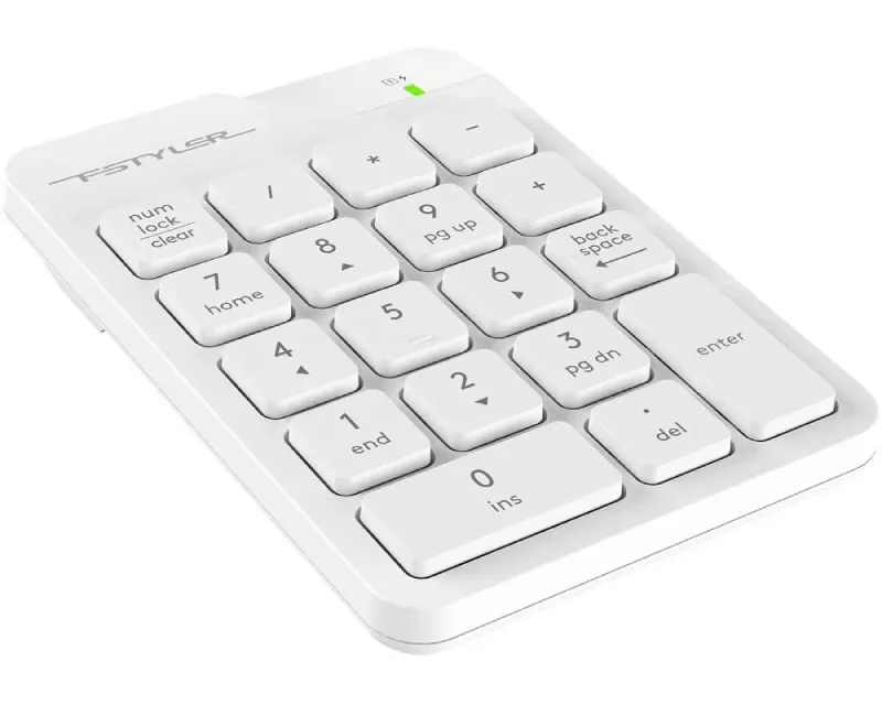 FGK21C FSTYLER 2.4G Wireless Numeric Keypad USB Type-C bela tastatura