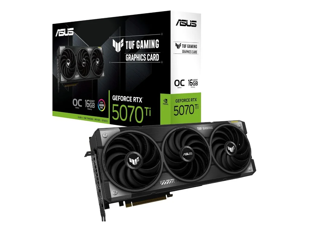 Graficke karte ASUS TUF-RTX5070TI-O16 GAMING NVD/16GB/GDDR7/256bit/crna