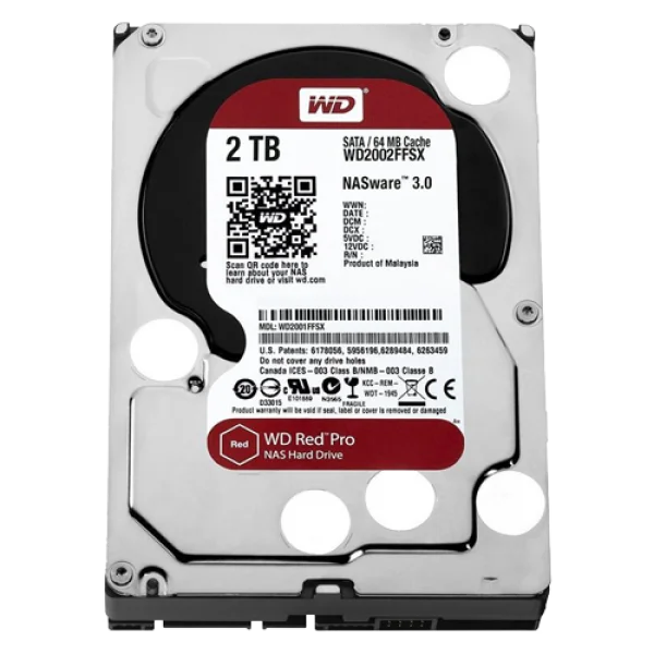 HDD WD 2TB WD2002FFSX 64MB 7200rpm Red Pro