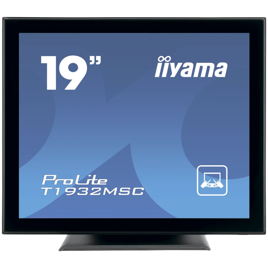 IIYAMA Monitor LED T1932MSC-B1S 19’’ 10pt IPS TOUCH 1280 x 1024 14ms 250 cd/m² projective capacitive IP54 VGA HDMI DP