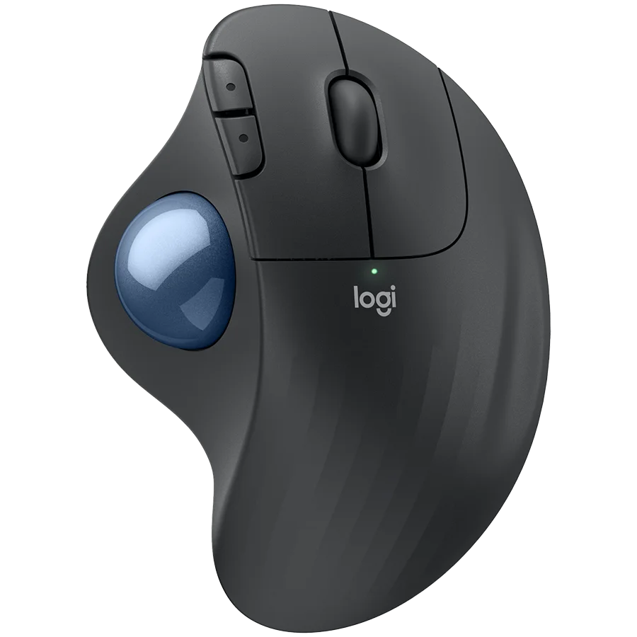 LOGITECH ERGO M575S Wireless Trackball – GRAPHITE+BLUE BALL – BT – EMEA28-935