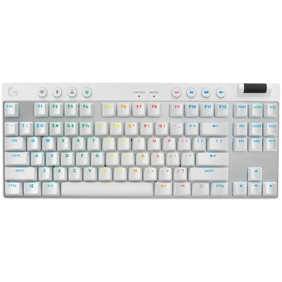 LOGITECH G PRO X TKL LIGHTSPEED Mechanical Gaming Keyboard – WHITE – US INT'L – TACTILE