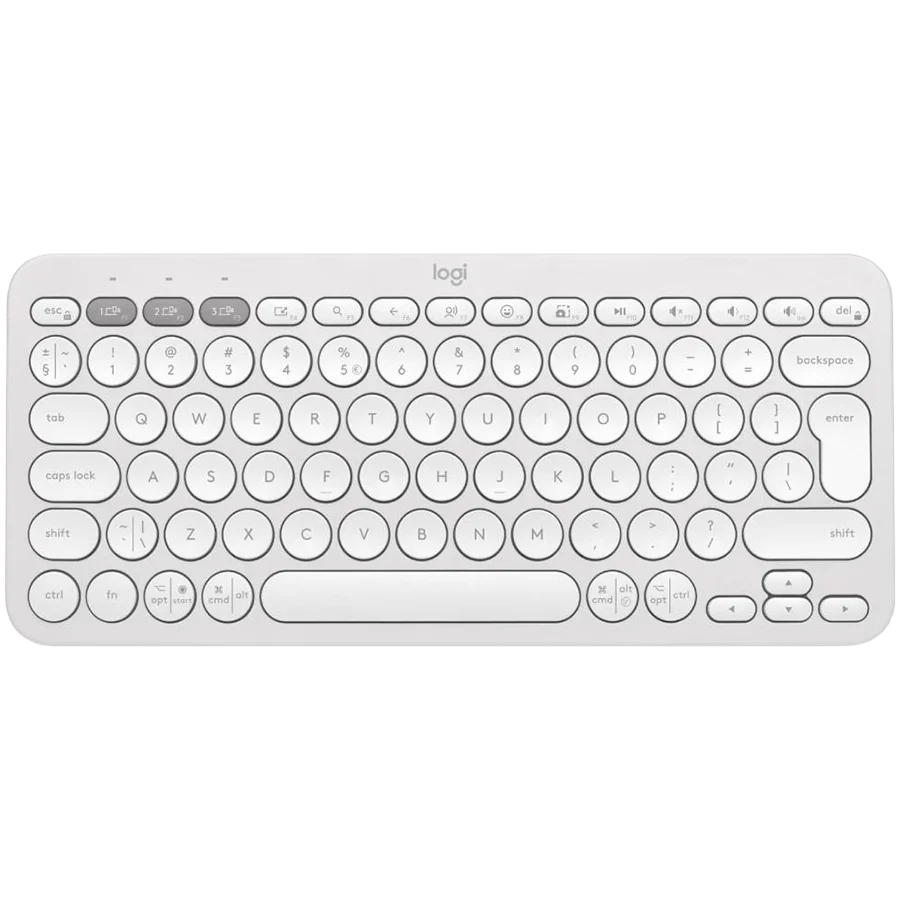 LOGITECH K380S Multi-Device Bluetooth Keyboard – TONAL WHITE – US INT'L
