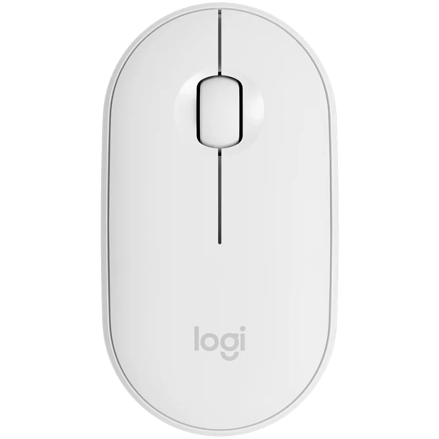 LOGITECH M350S Pebble 2 Bluetooth Mouse – TONAL WHITE – DONGLELESS