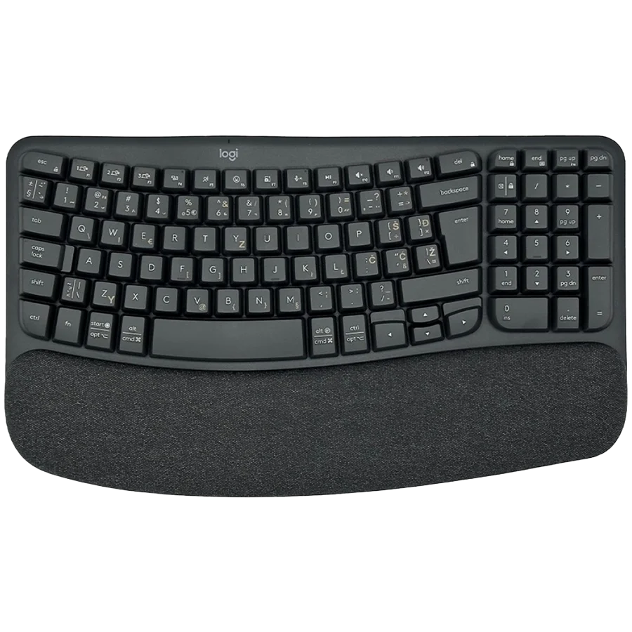 LOGITECH Wave Bluetooth ergonomic keyboard – GRAPHITE – US INT'L
