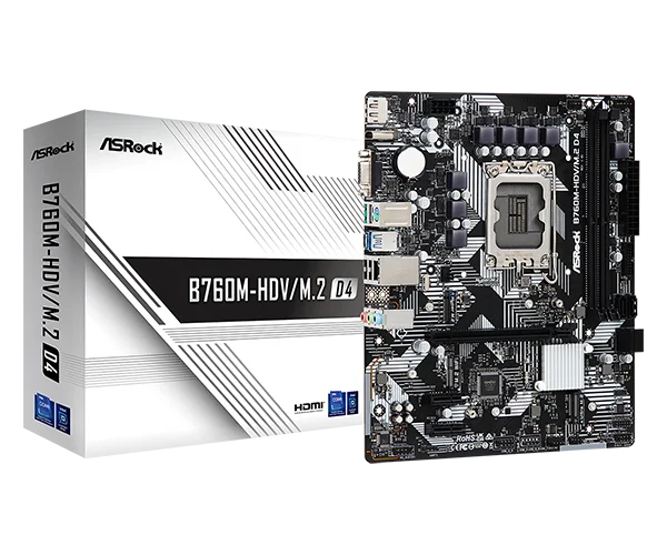 MB s1700 ASRock B760M-HDV/M.2 D4 90-MXBL40-A0UAYZ