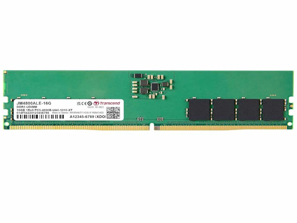 Memorija TRANSCEND 16GB/DIMM/DDR5/4800MHz/CL40/crna