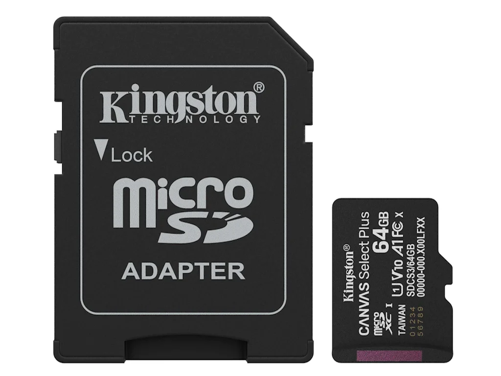 Memorije kartice KINGSTON SDCS3/64GB/microSDXC/64GB/Class10 U1/80MB/s-10MB/s+adapter