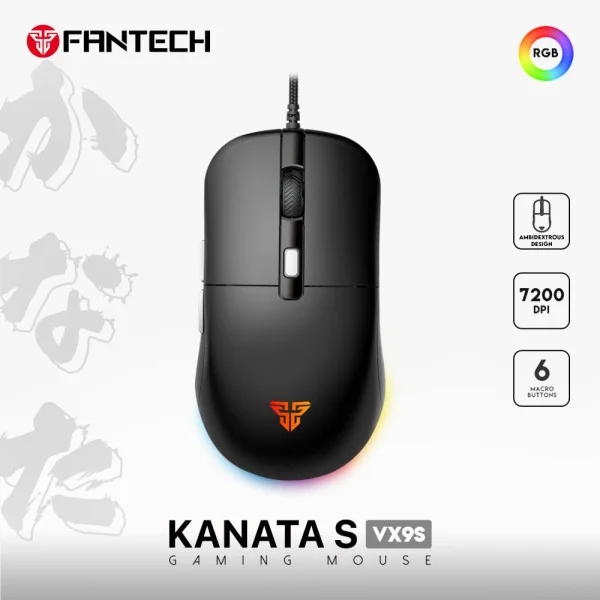 Miš USB Fantech VX9S Kanata S crni