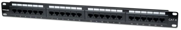 Patch panel Manhattan 520959 19″/1U Cat6/24 port