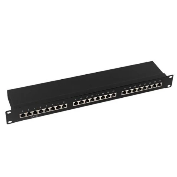Patch panel OWIRE 19″/1U Cat6A/FTP/24 port
