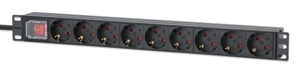 PDU kabl Intellinet 715133 19″/1U sa 9 utilnica/prekidač/2m
