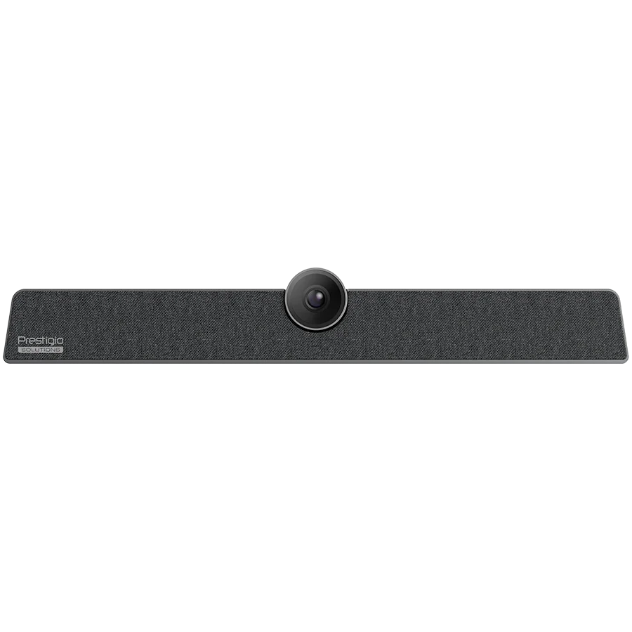 Prestigio Solutions Video Conferencing Collaboration Bar Alpha: UHD, 12MP, 6 mic, 8m (Range), Connection via USB Type-C or AUX