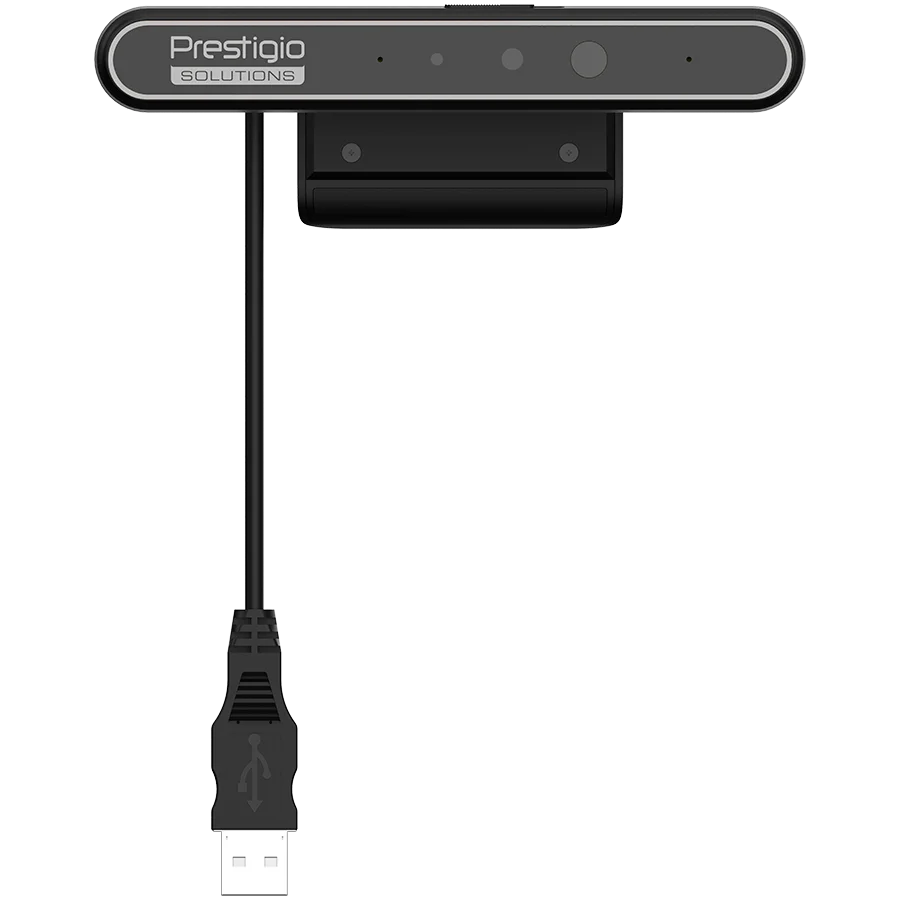 Prestigio Solutions Video Conferencing Windows Hello Camera: FHD, 2MP, 2 mic, 1m (Range), Connection via USB 3.0