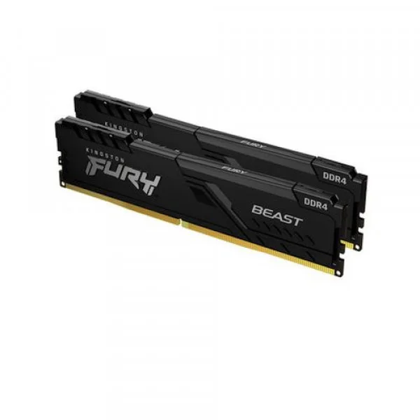 RAM KINGSTON DDR4 32GB 3200MHz (2×16) FURY Beast KF432C16BBK2/32