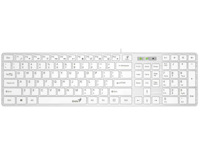 SlimStar 126 USB US bela tastatura