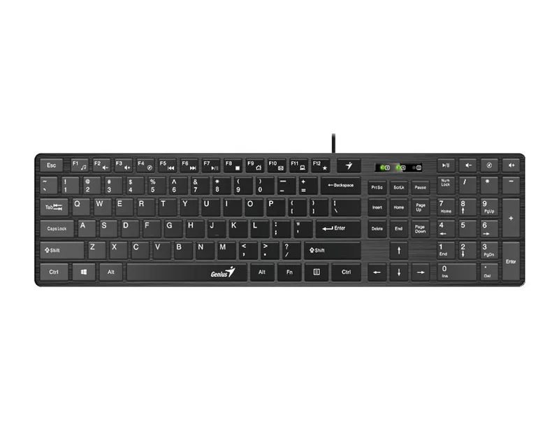 SlimStar 126 USB US crna tastatura