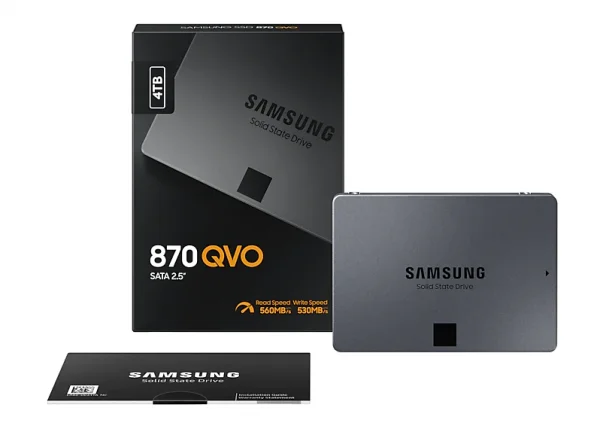SSD 2.5″ SATA 4TB Samsung 870 QVO 560/530MBs, MZ-77Q4T0BW