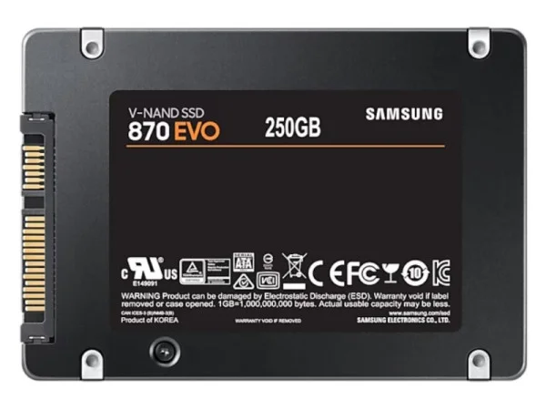 SSD 2.5″ SATA Samsung 870 EVO 250GB, 560/530MBs MZ-77E250BW