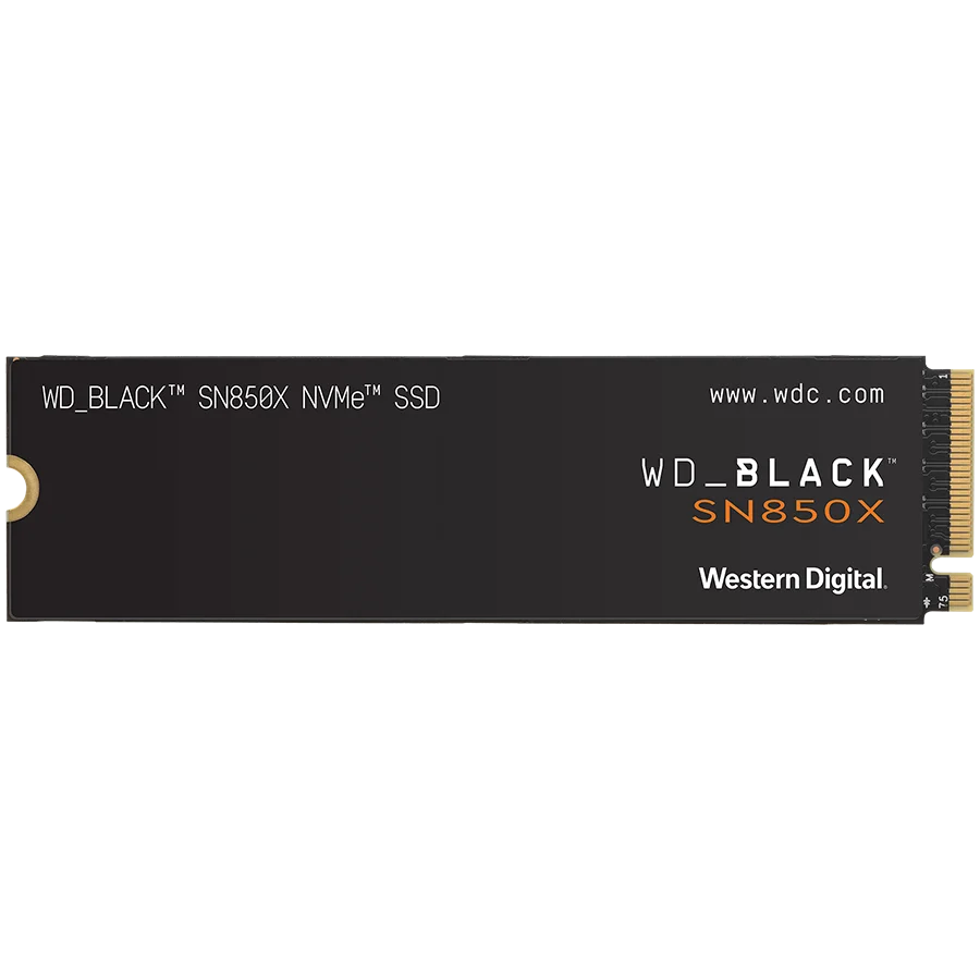 SSD WD Black SN850X 1TB M.2 2280 PCIe Gen4 x4 NVMe, Read/Write: 7300/6300 MBps, IOPS 800K/1100K, TBW: 600