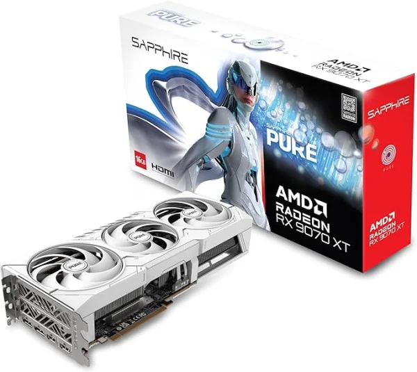 SVGA Sapphire Radeon RX 9070 XT PURE 16GB 2x HDMI/2x DP/11348-02-20G
