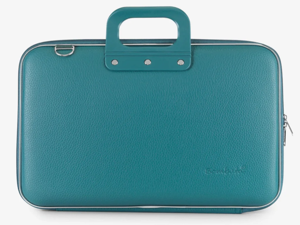 Torba BOMBATA CLASSIC VINIL LAPTOP BRIEFCASE (15″) Teal Blue