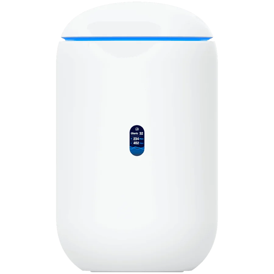 Ubiquiti UniFi UDR7-EU Dream Router 7 Desktop 10G Cloud Gateway with integrated WiFi 7, PoE switch, microSD storage, and full UniFi application support, 10G SFP+ and (1) 2.5 GbE RJ45 WAN port, 64 ...