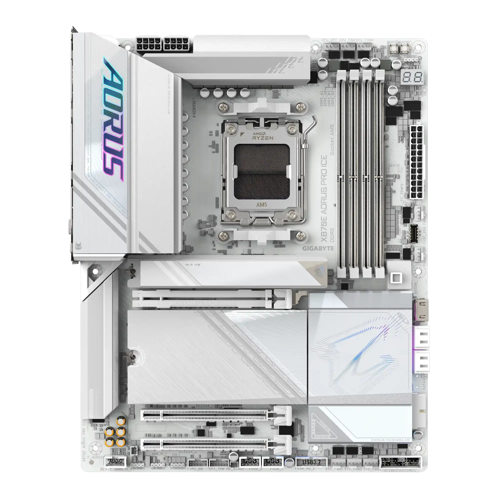 Matična ploča Gigabyte AM5 X870E Aorus Elite WIFI7 Ice