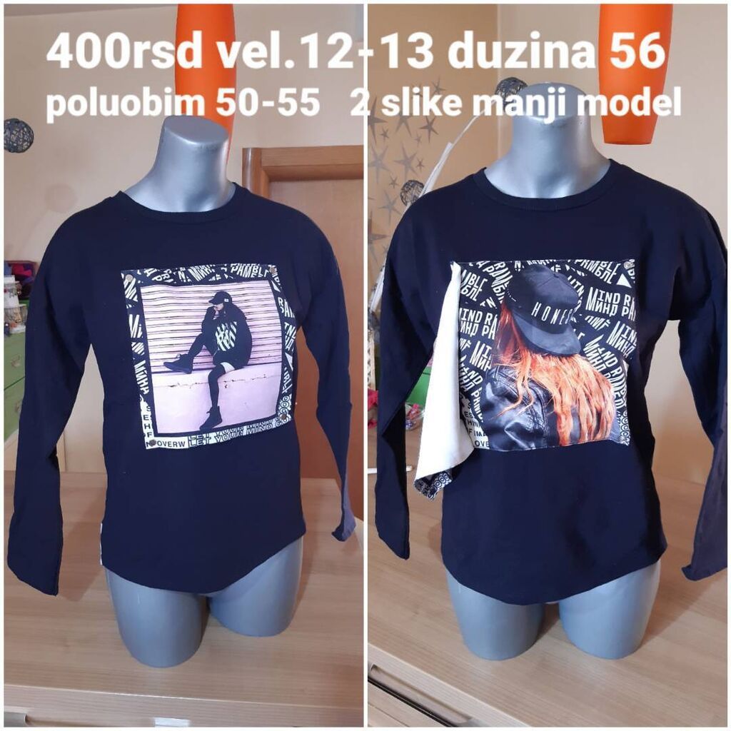 Duks/bluza za decu – brend MODA - Veličina: 12–13 (158 cm) - Dužina