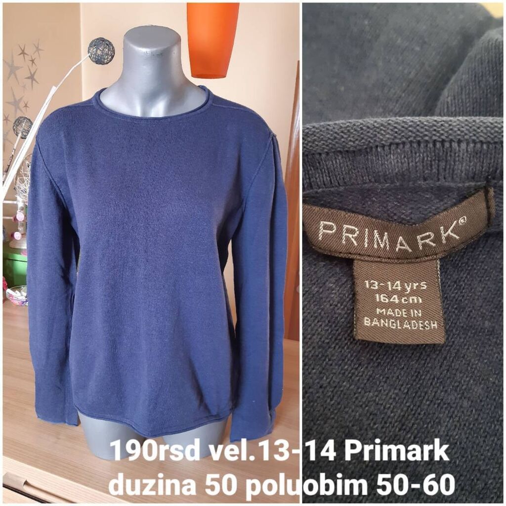 PRIMARK džemper/duks za decu tinejdž uzrasta 13–14 godina (164 cm). -