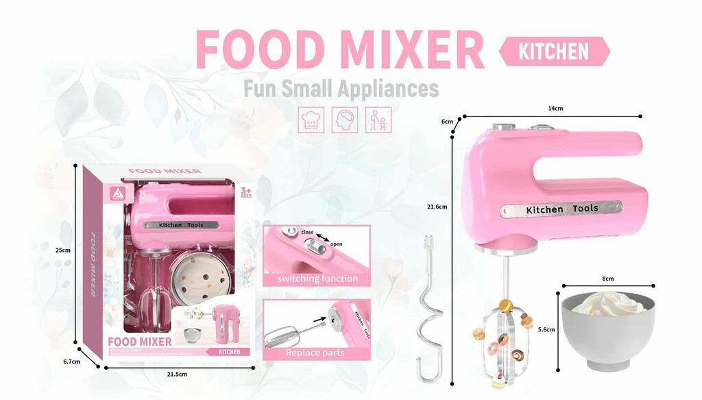 Igračka kuhinjski mikser – Fun Small Appliances - Boja: roze -