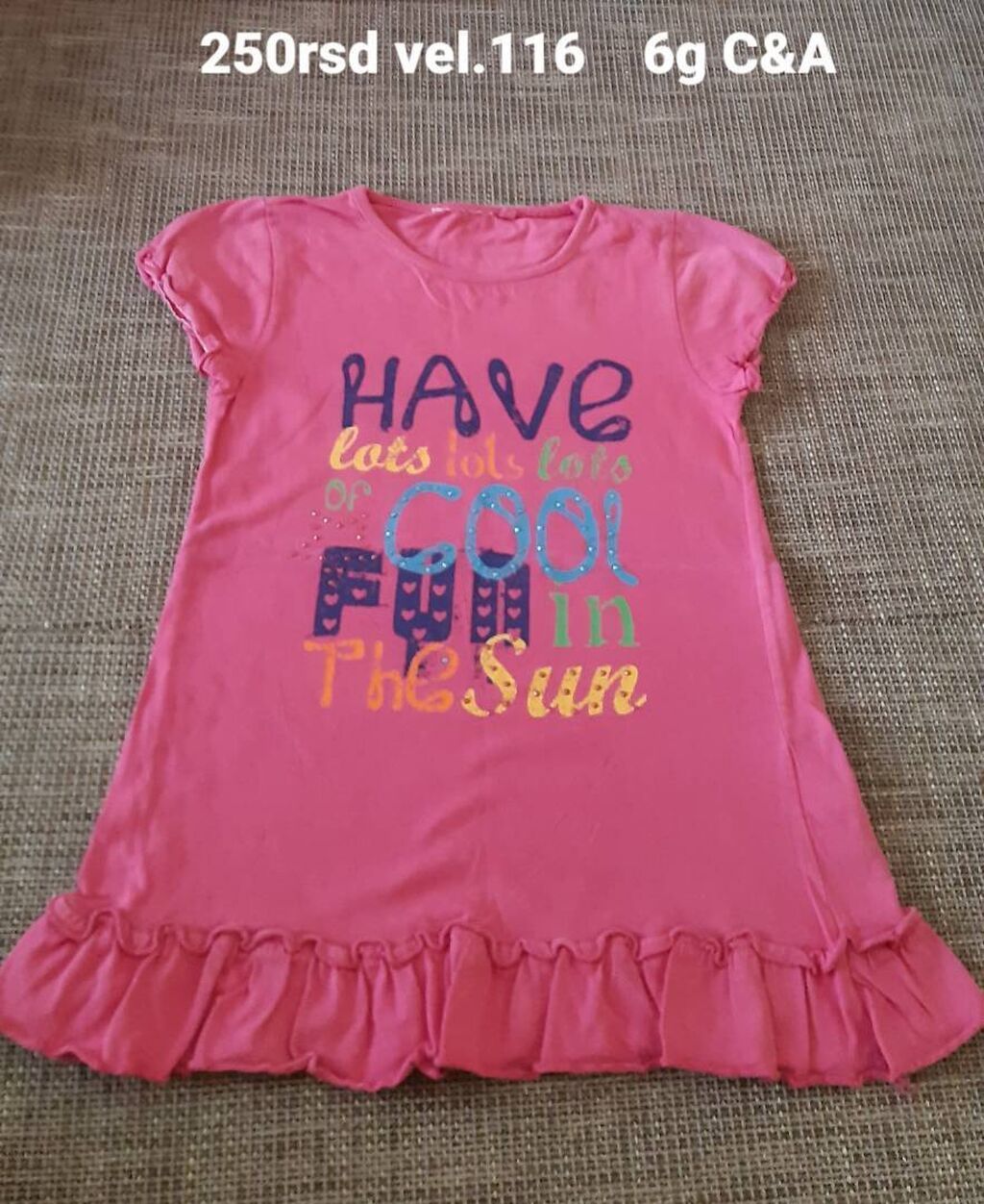 Dečija haljina/duža majica Palomino (C&A), veličina 116 (oko 6