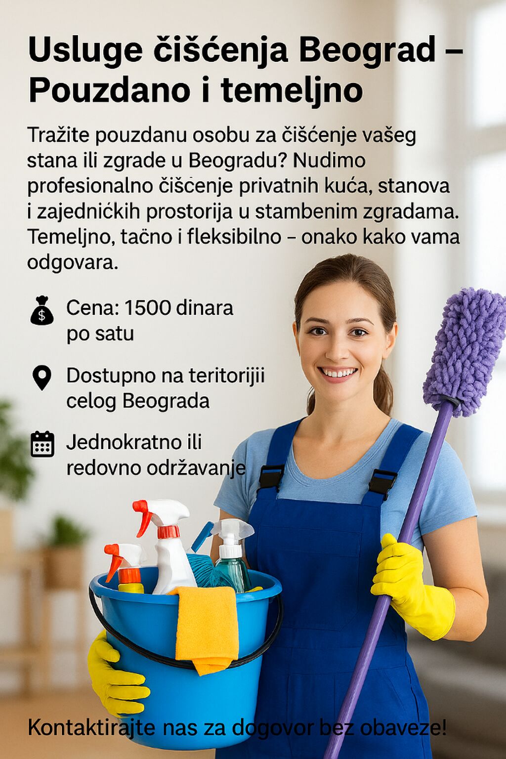 Usluge čišćenja Beograd – Pouzdano i temeljno Tražite pouzdanu osobu