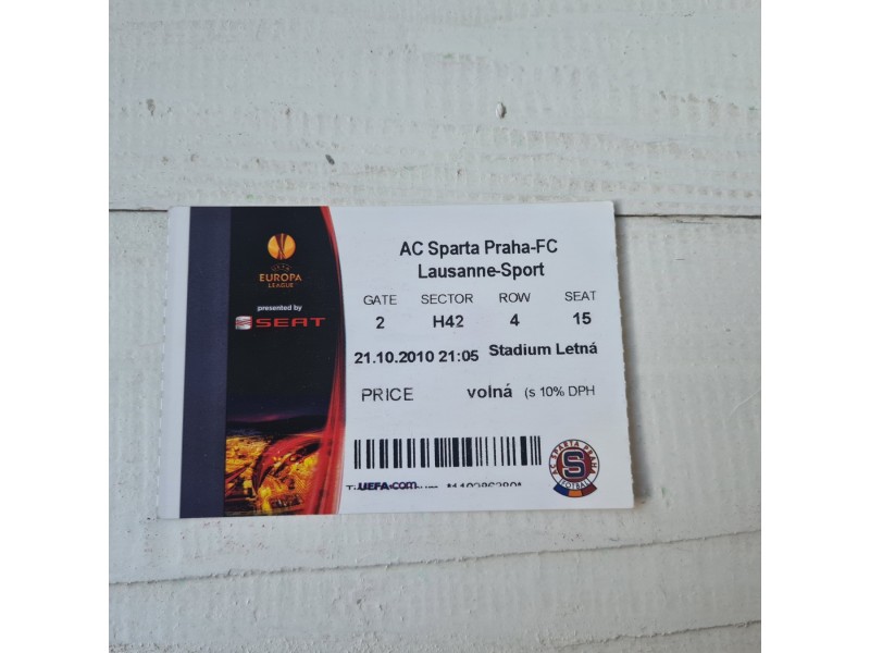 AC Sparta Praha - FC Lausanne 2010 Europa League