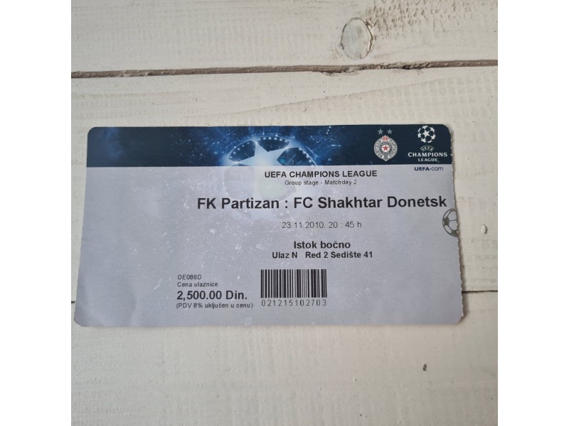 FK Partizan - Shakhtar Donetsk